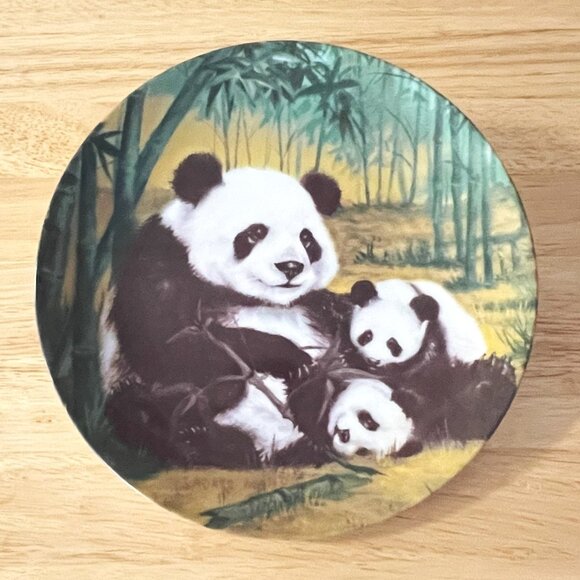 Accents | 1981 Asian Pandas Numbered Plate Home Decor 42 | Poshmark